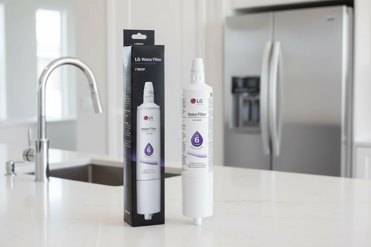 How to Replace Water Filter in LG Side by Side Refrigerator | Complete ...